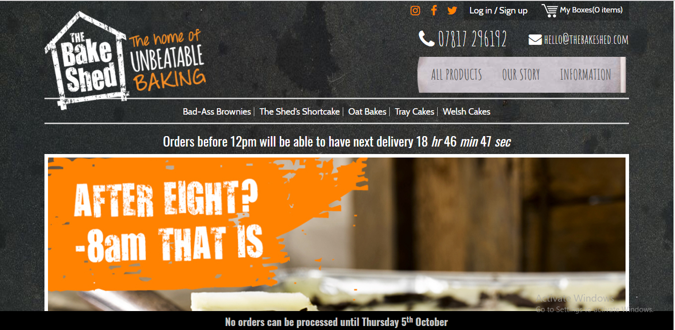 Create a Business - Portfolio -The Bake Shed